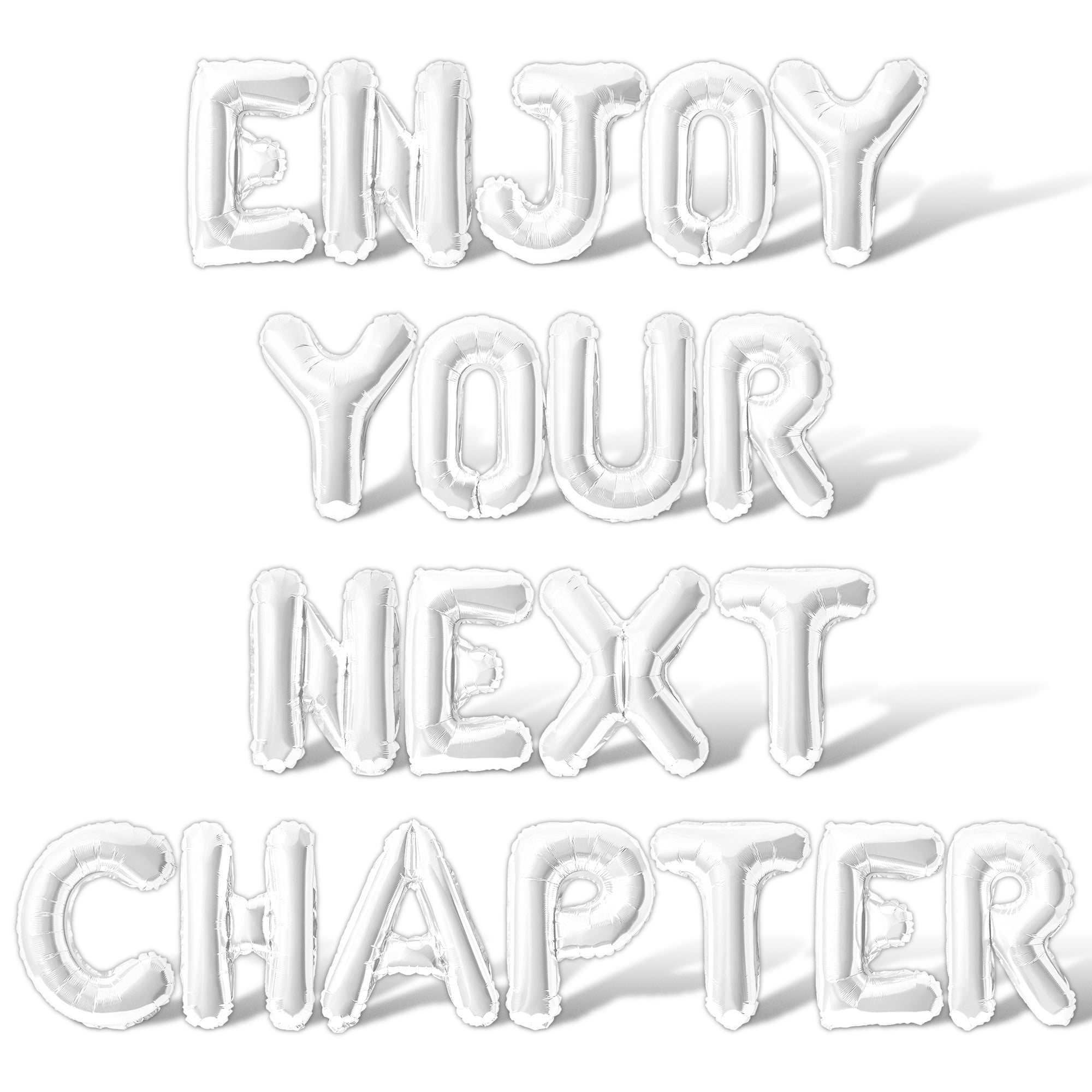 Letter Balloons - ENJOY YOUR NEXT CHAPTER 16" Inch Alphabet Letters ...