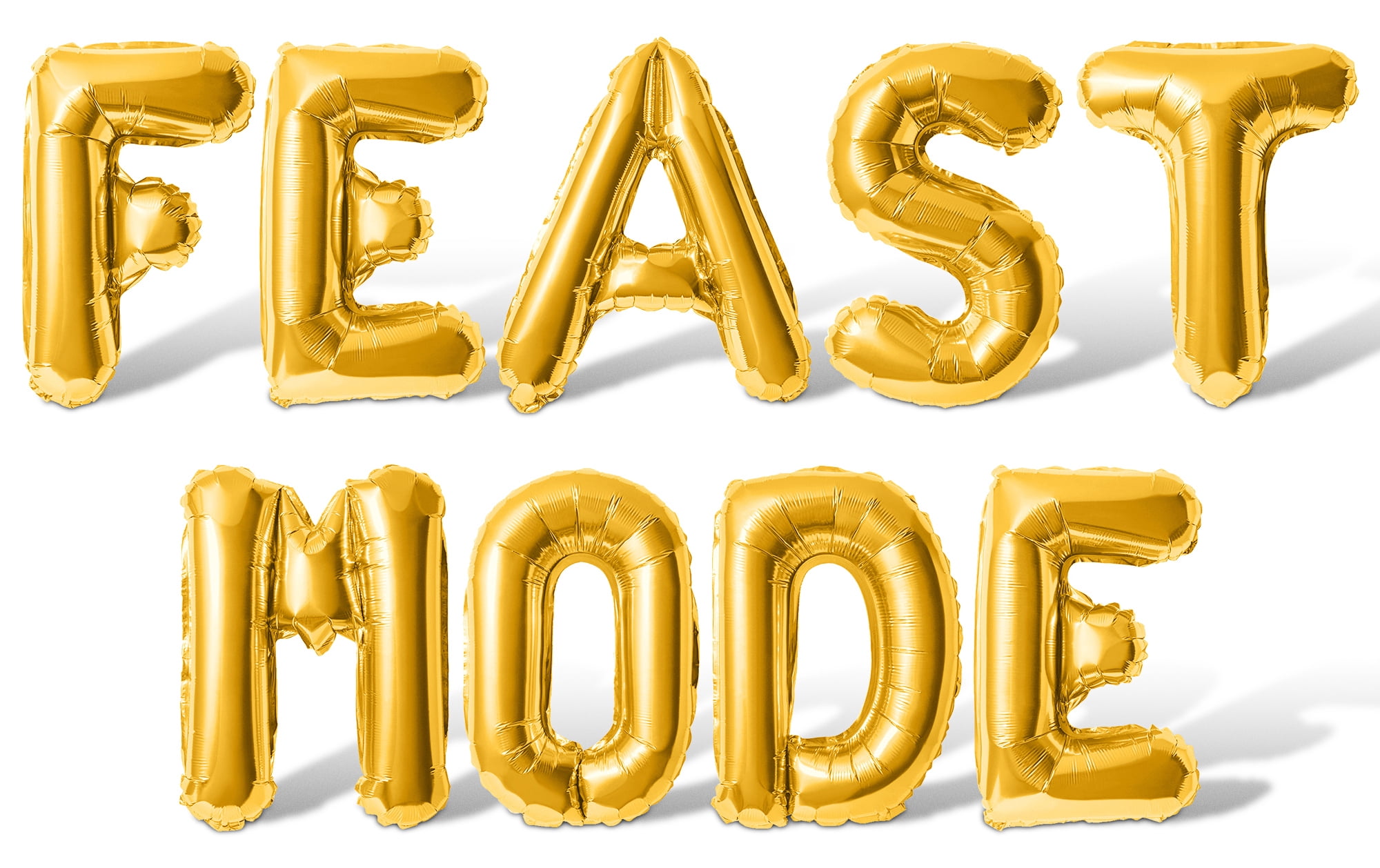 Letter Balloons - FEAST MODE 16" Inch Alphabet Letters Foil Mylar ...