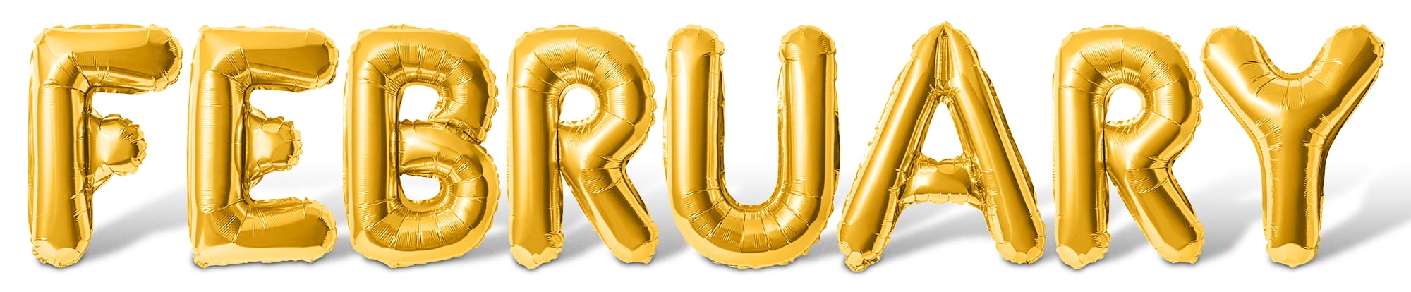 Letter Balloons - FEBRUARY 16" Inch Alphabet Letters Foil Mylar Balloon ...