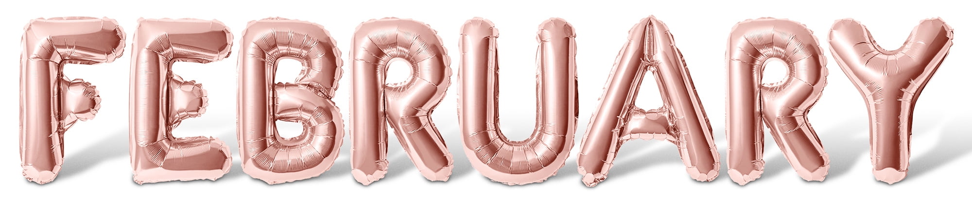Letter Balloons - FEBRUARY 16" Inch Alphabet Letters Foil Mylar Balloon ...