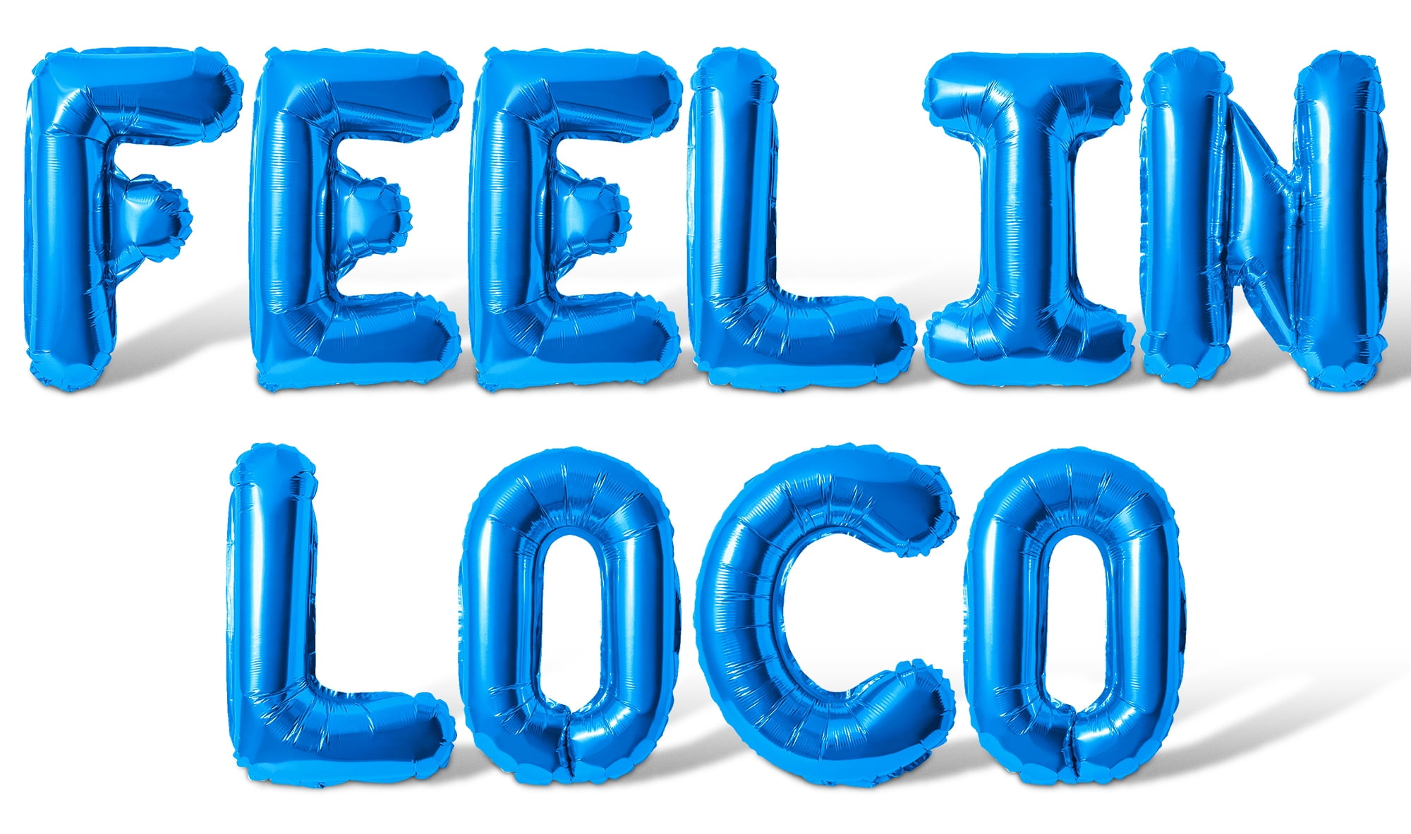 Letter Balloons - FEELIN LOCO 16" Inch Alphabet Letters Foil Mylar ...
