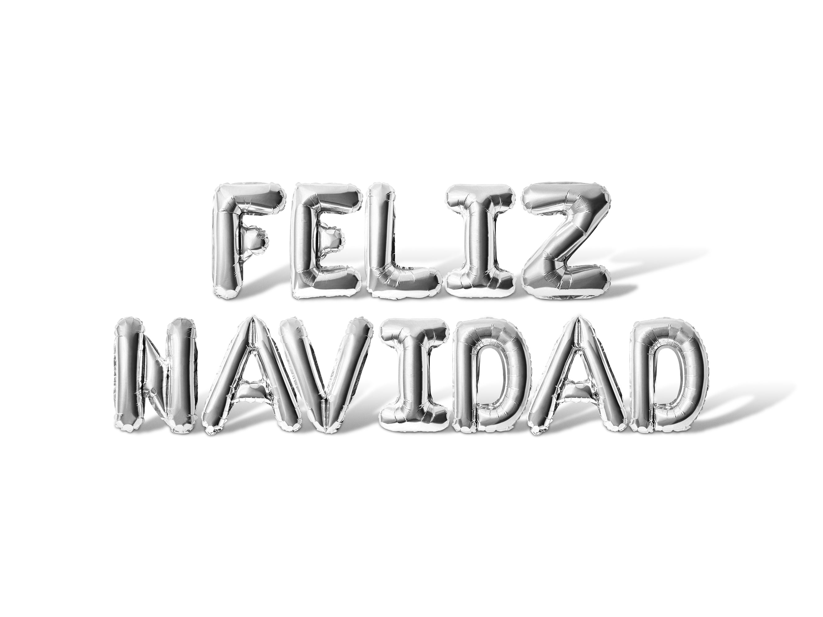 Letter Balloons - FELIZ NAVIDAD 16" Inch Alphabet Letters Foil Mylar ...