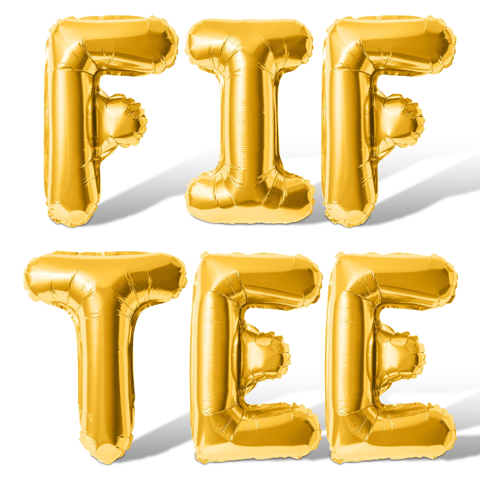 Letter Balloons - FIF TEE 16" Inch Alphabet Letters Foil Mylar Balloon ...