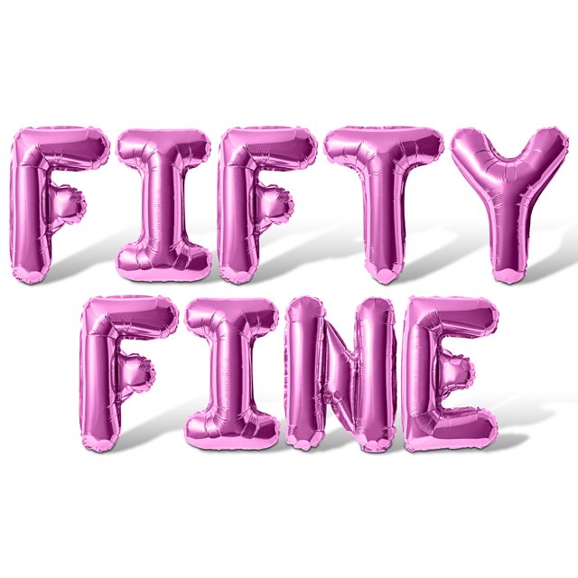 Letter Balloons - FIFTY FINE 16" Inch Alphabet Letters Foil Mylar ...