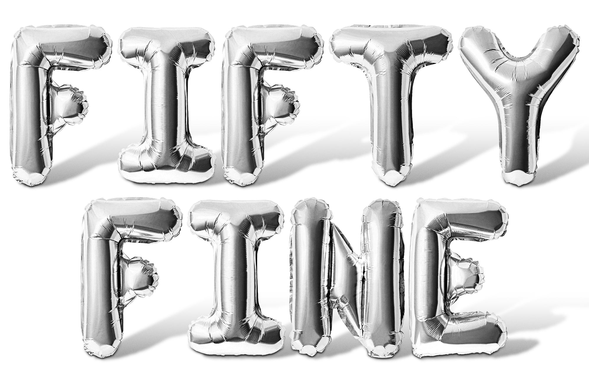 Letter Balloons - FIFTY FINE 16" Inch Alphabet Letters Foil Mylar ...