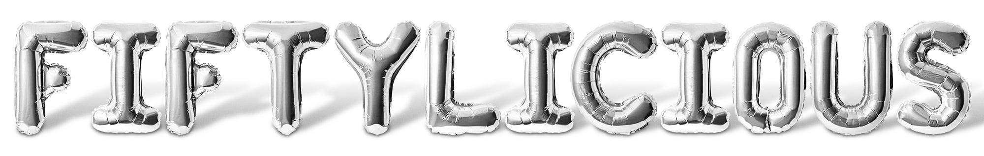 Letter Balloons - FIFTYLICIOUS 16" Inch Alphabet Letters Foil Mylar ...
