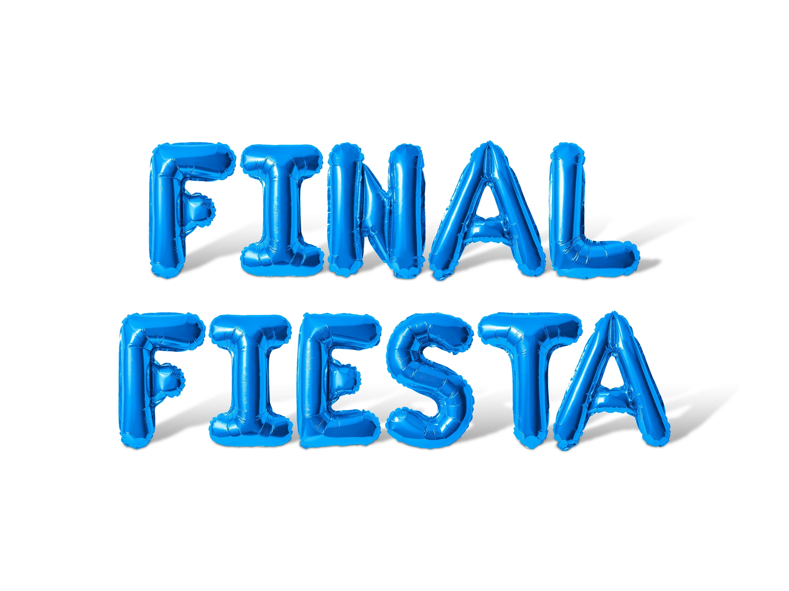 Letter Balloons - FINAL FIESTA 16" Inch Alphabet Letters Foil Mylar ...