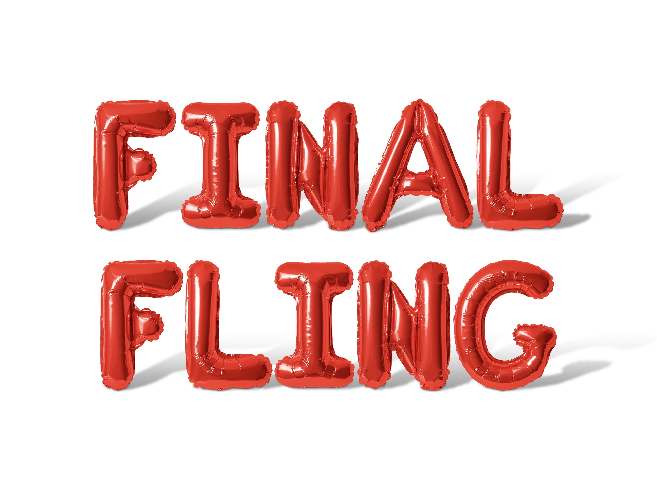 Letter Balloons - FINAL FLING 16" Inch Alphabet Letters Foil Mylar ...