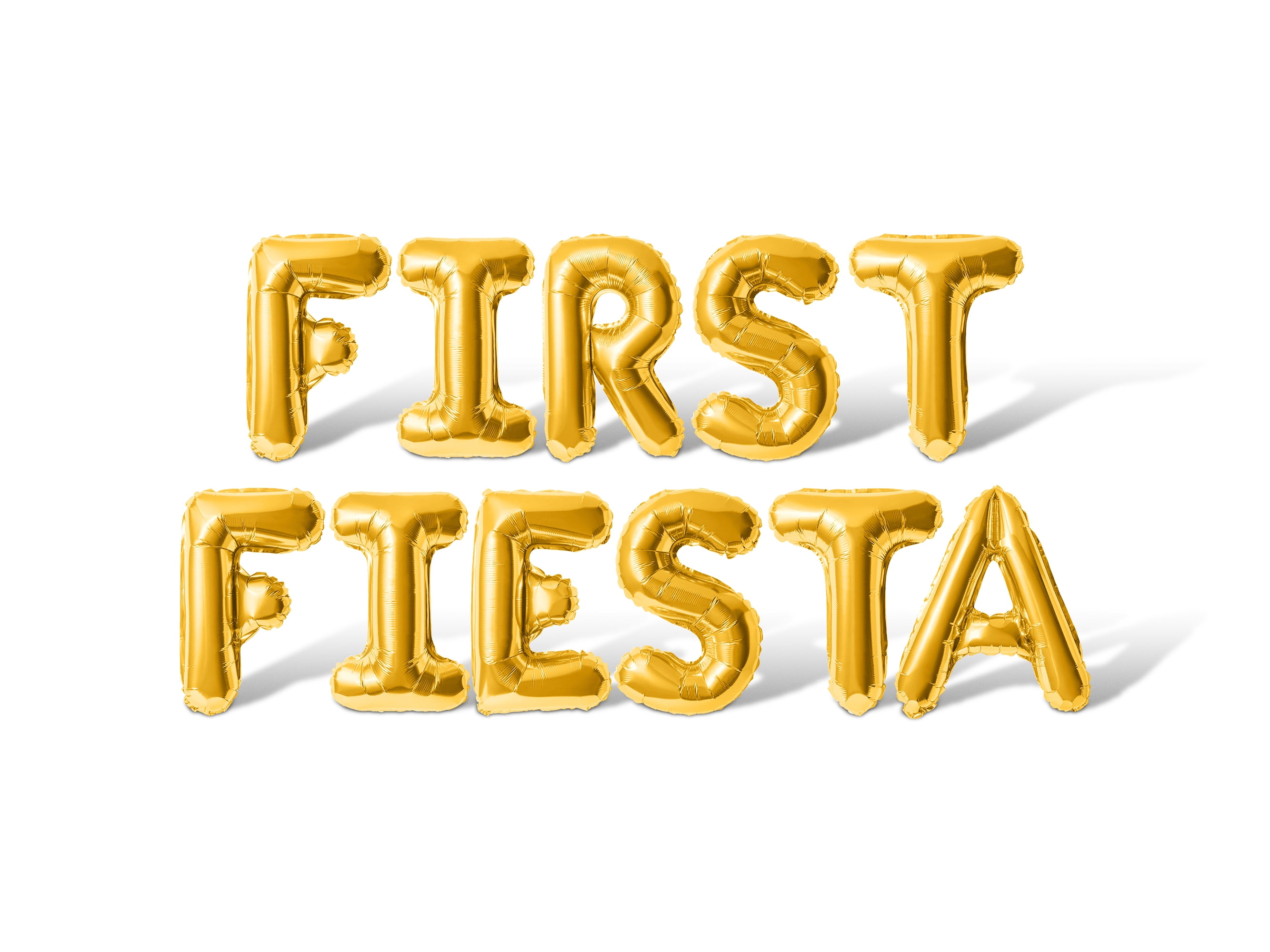 Letter Balloons - FIRST FIESTA 16" Inch Alphabet Letters Foil Mylar ...
