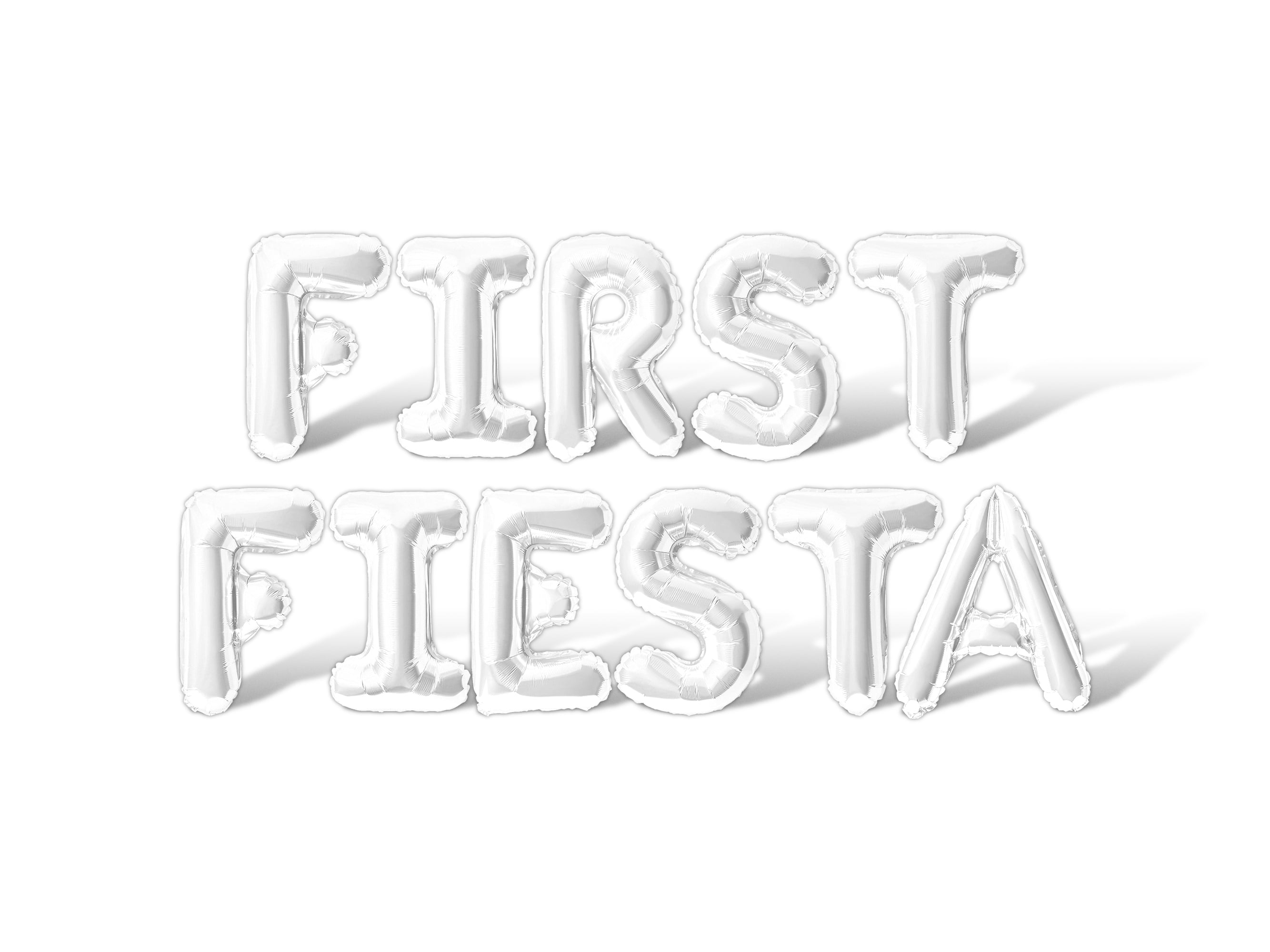 Letter Balloons - FIRST FIESTA 16" Inch Alphabet Letters Foil Mylar ...