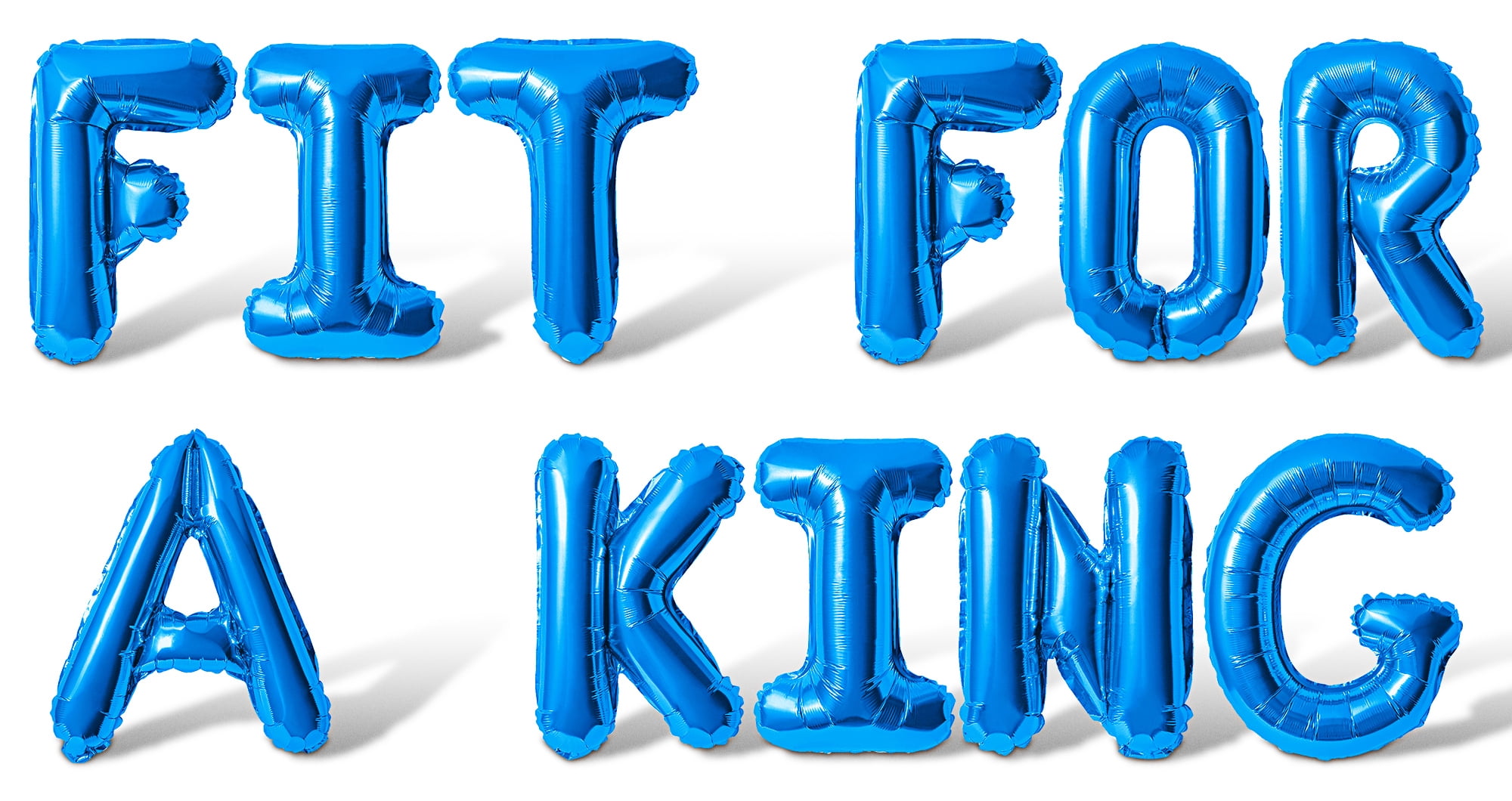 Letter Balloons - FIT FOR A KING 16" Inch Alphabet Letters Foil Mylar ...