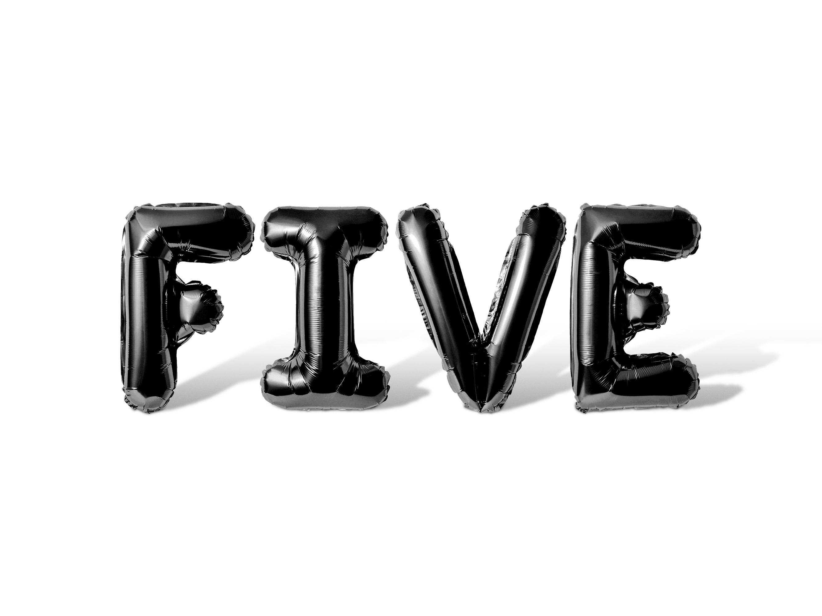 Letter Balloons - FIVE 16" Inch Alphabet Letters Foil Mylar Balloon ...
