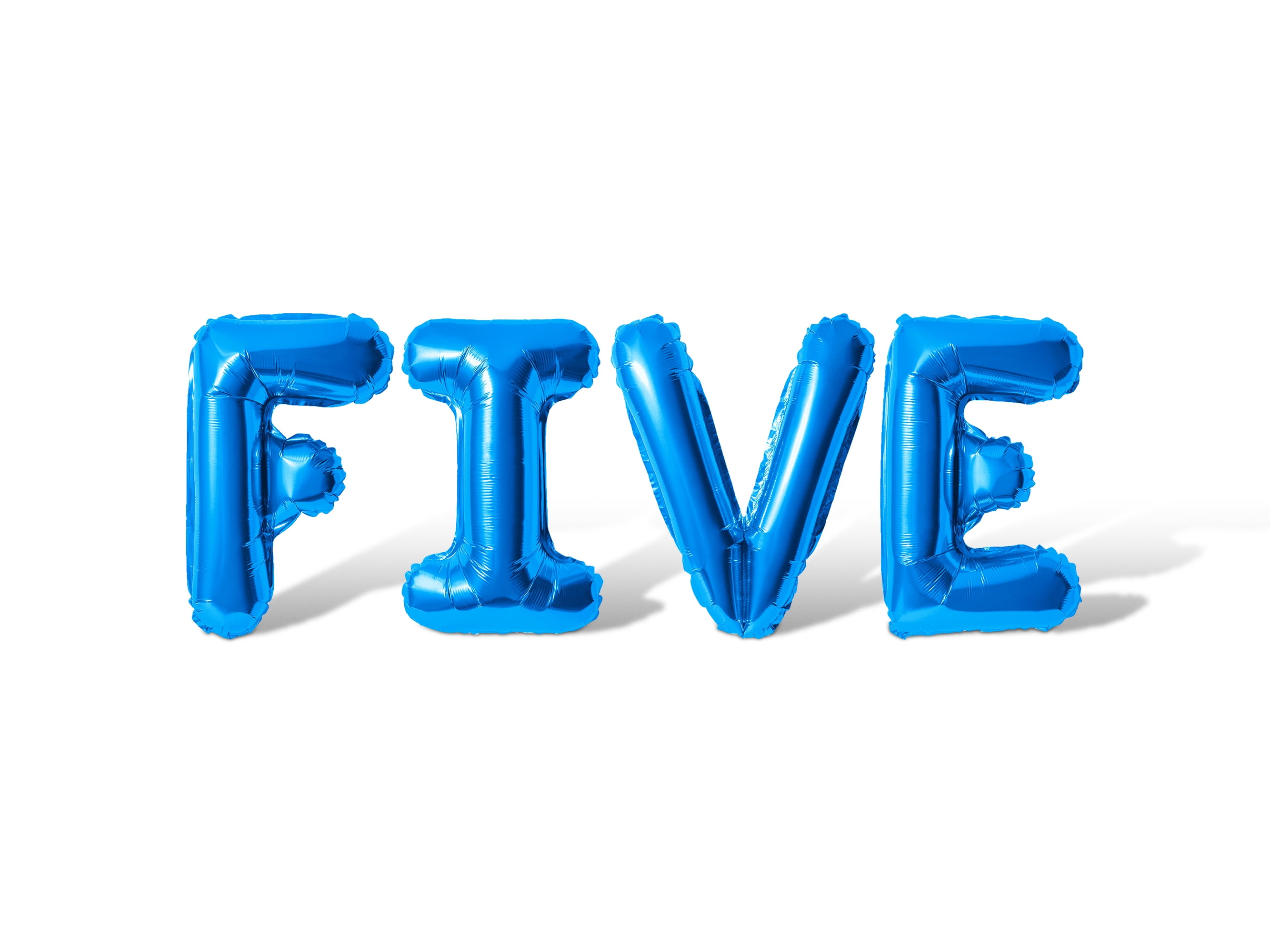 Letter Balloons - FIVE 16" Inch Alphabet Letters Foil Mylar Balloon ...