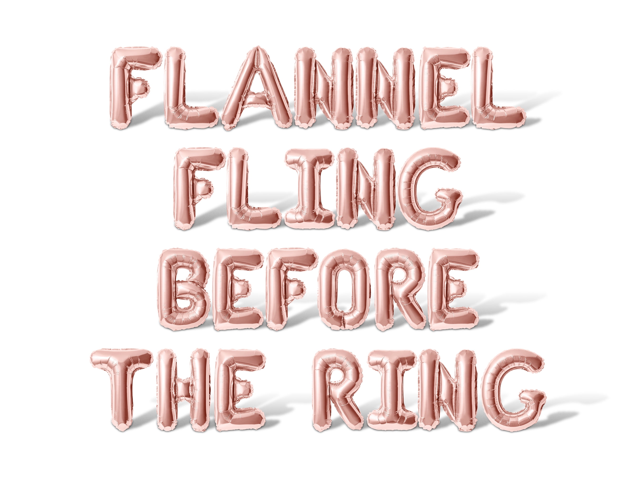 Letter Balloons - FLANNEL FLING BEFORE THE RING 16" Inch Alphabet ...