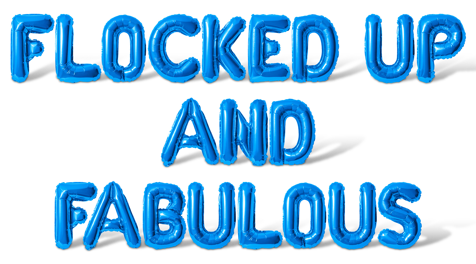 Letter Balloons - FLOCKED UP AND FABULOUS 16" Inch Alphabet Letters ...