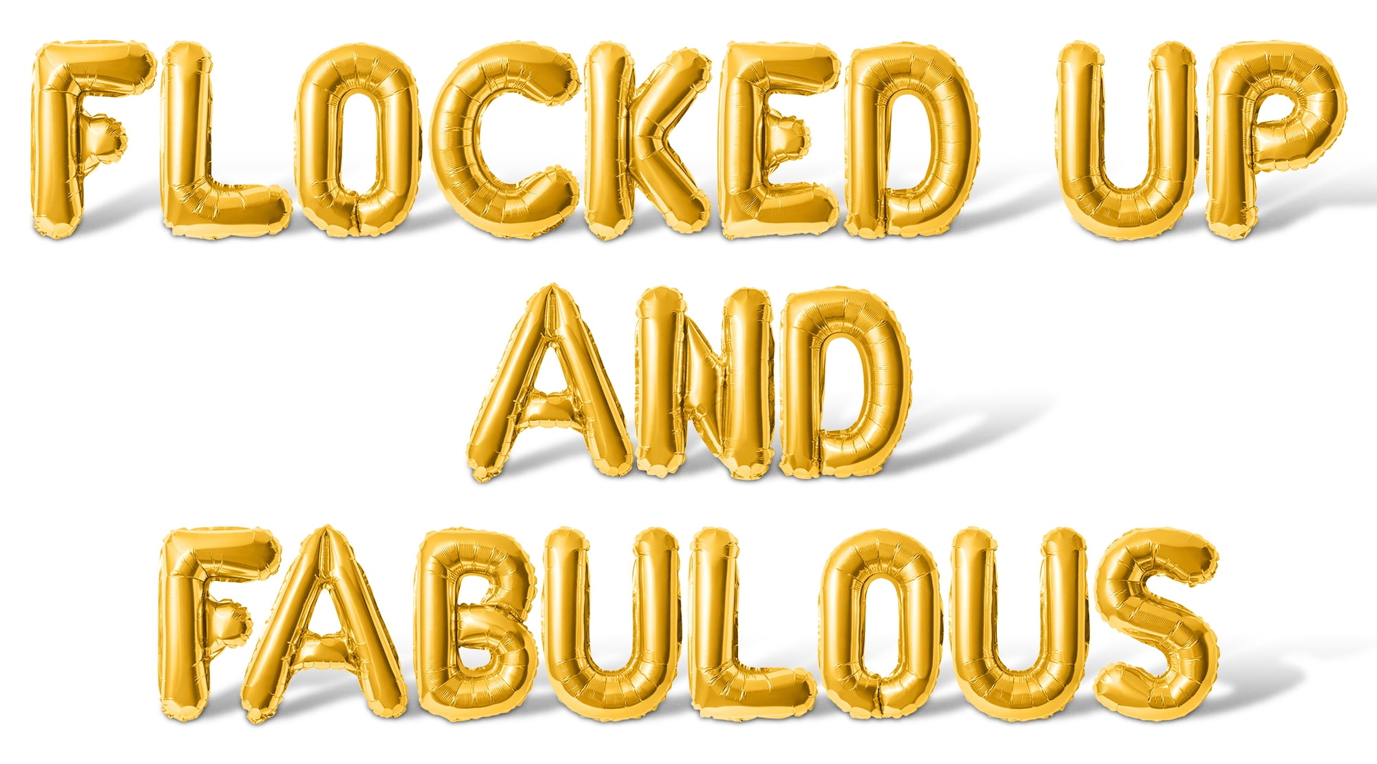 Letter Balloons - FLOCKED UP AND FABULOUS 16" Inch Alphabet Letters ...