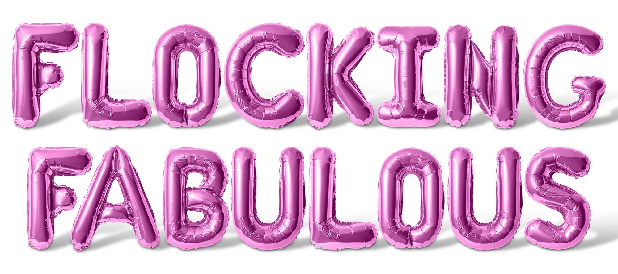 Letter Balloons - FLOCKING FABULOUS 16" Inch Alphabet Letters Foil ...