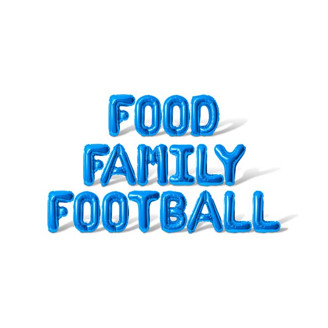 Letter Balloons - FOOD FAMILY FOOTBALL 16" Inch Alphabet Letters Foil ...