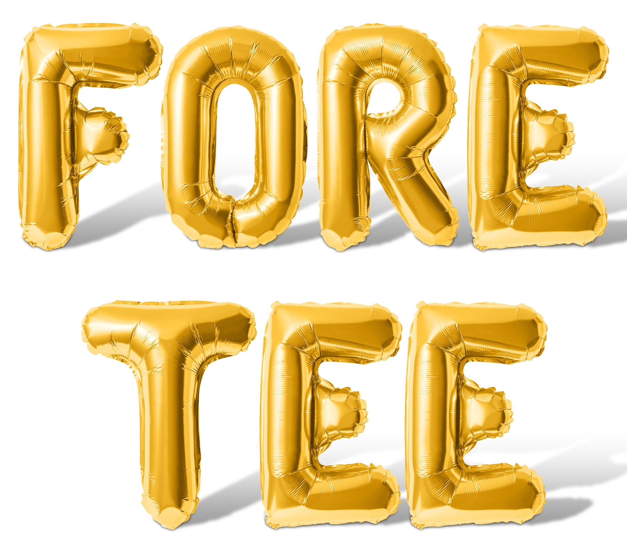 Letter Balloons - FORE TEE 16" Inch Alphabet Letters Foil Mylar Balloon ...