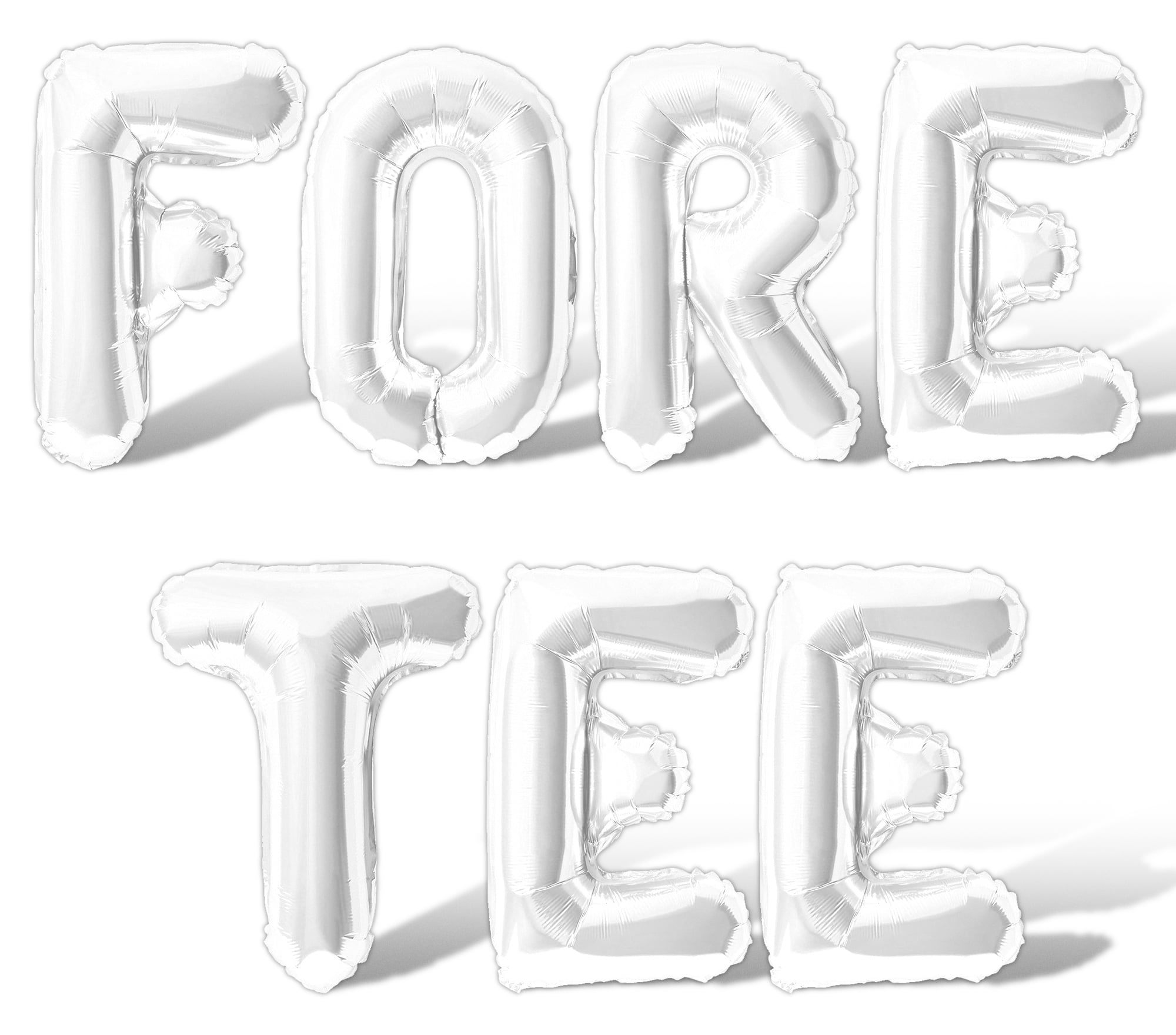 Letter Balloons - FORE TEE 16" Inch Alphabet Letters Foil Mylar Balloon ...