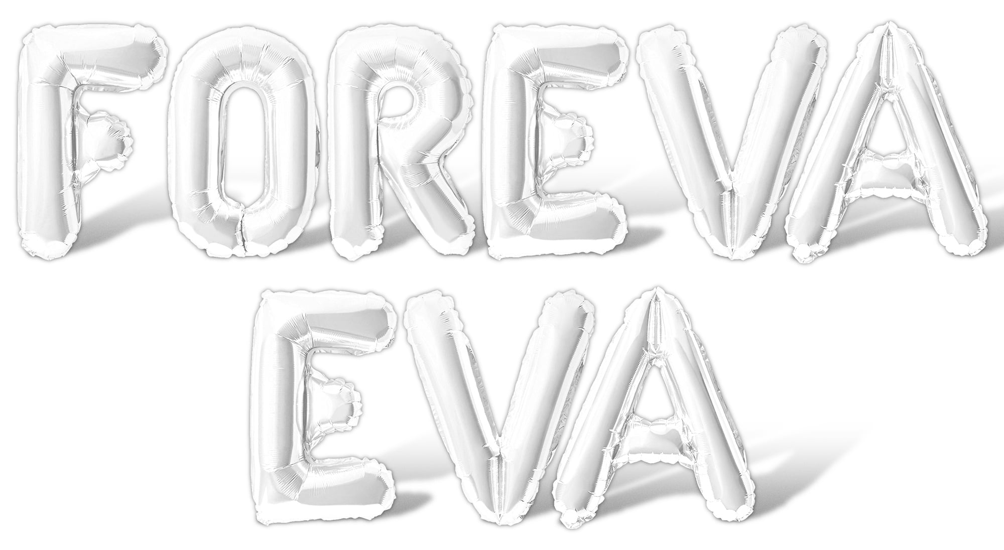 Letter Balloons - FOREVA EVA 16" Inch Alphabet Letters Foil Mylar ...