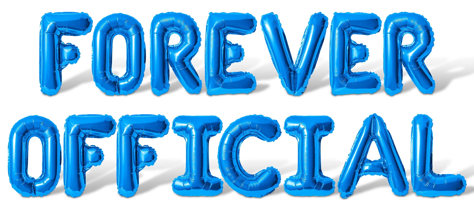 Letter Balloons - FOREVER OFFICIAL 16" Inch Alphabet Letters Foil Mylar ...