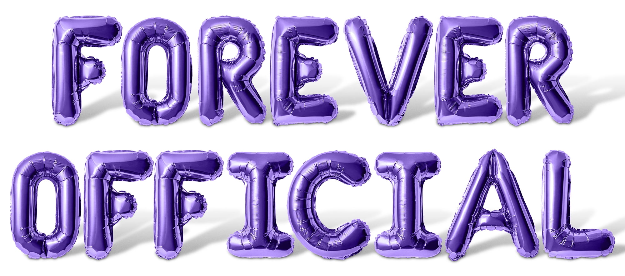 Letter Balloons - FOREVER OFFICIAL 16" Inch Alphabet Letters Foil Mylar ...