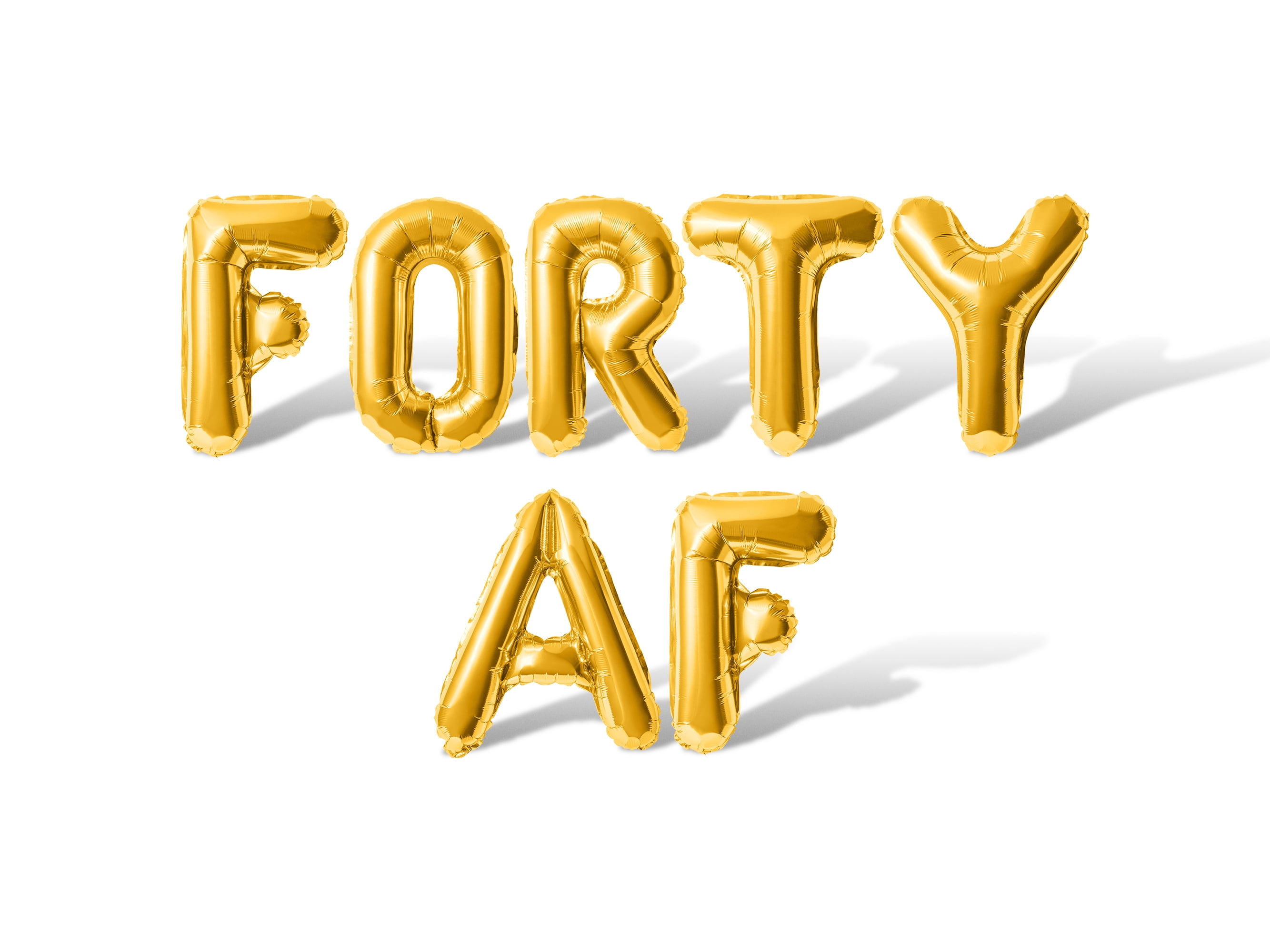 Letter Balloons - FORTY AF 16" Inch Alphabet Letters Foil Mylar Balloon ...