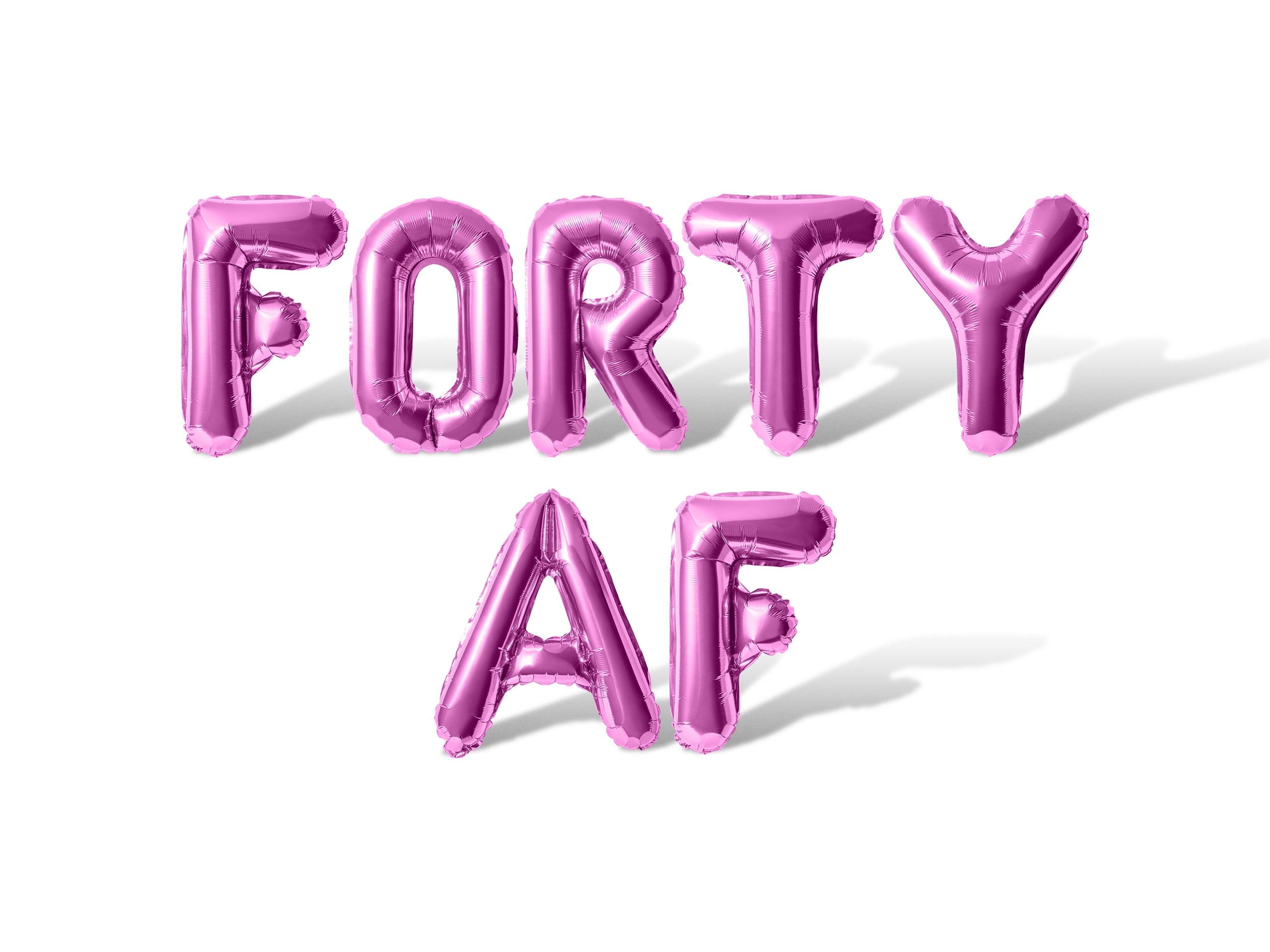 Letter Balloons - FORTY AF 16" Inch Alphabet Letters Foil Mylar Balloon ...