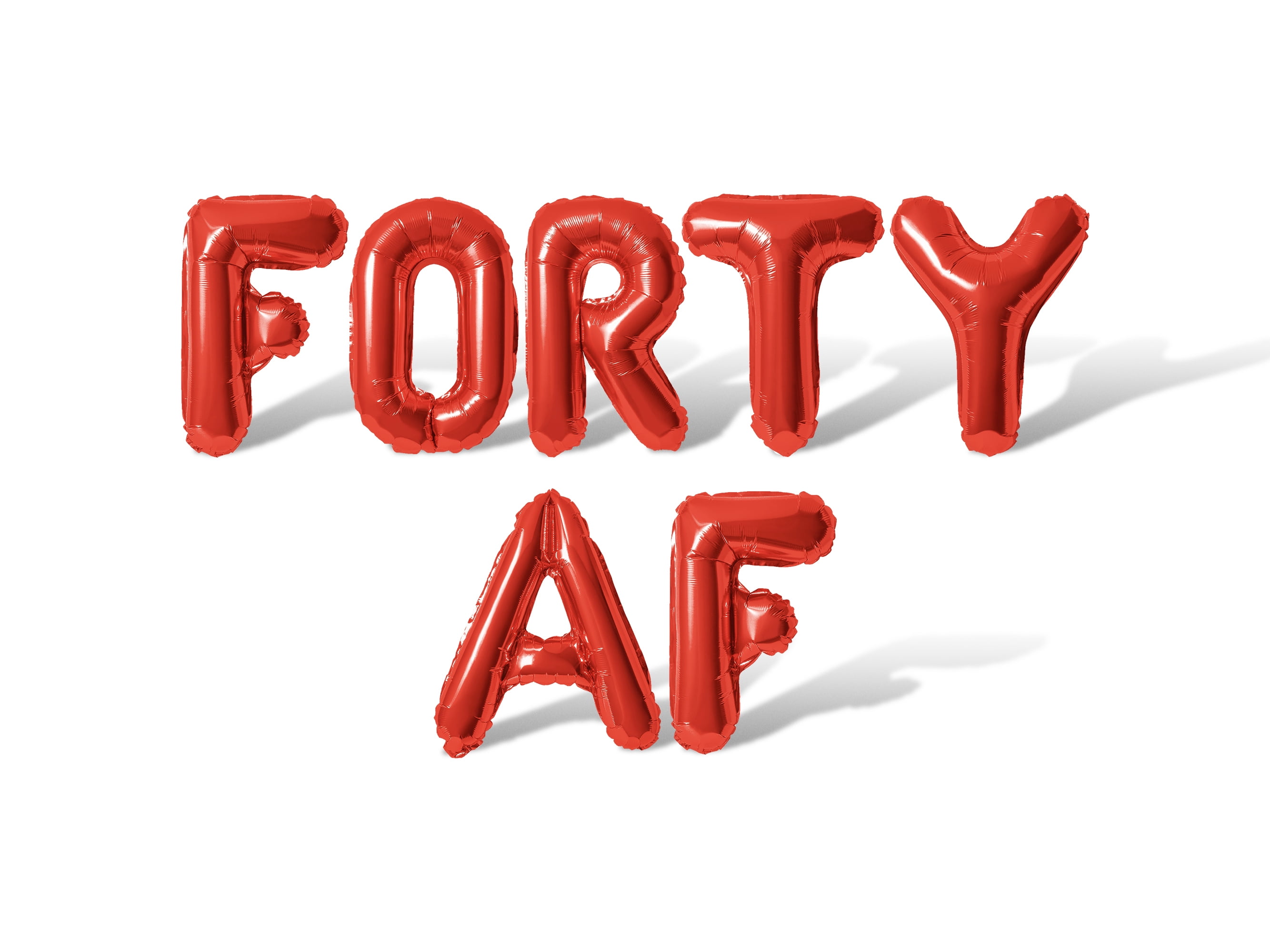 Letter Balloons - FORTY AF 16" Inch Alphabet Letters Foil Mylar Balloon ...