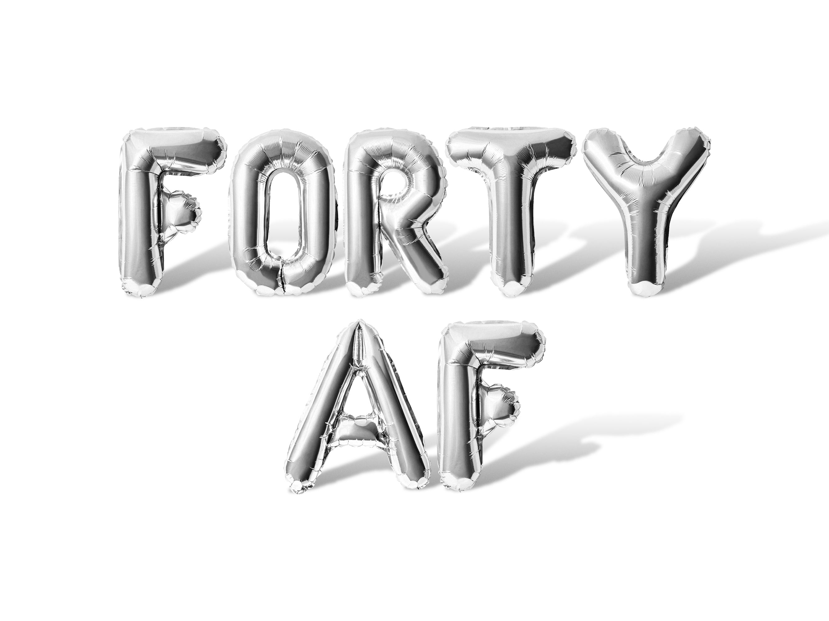 Letter Balloons - FORTY AF 16" Inch Alphabet Letters Foil Mylar Balloon ...