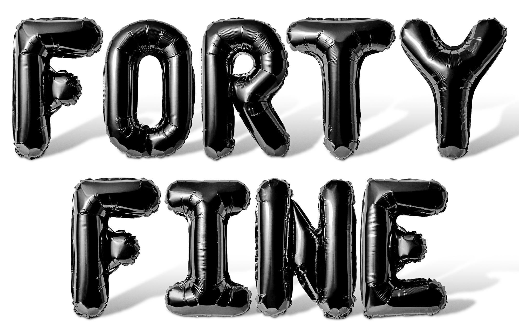 Letter Balloons - FORTY FINE 16" Inch Alphabet Letters Foil Mylar ...