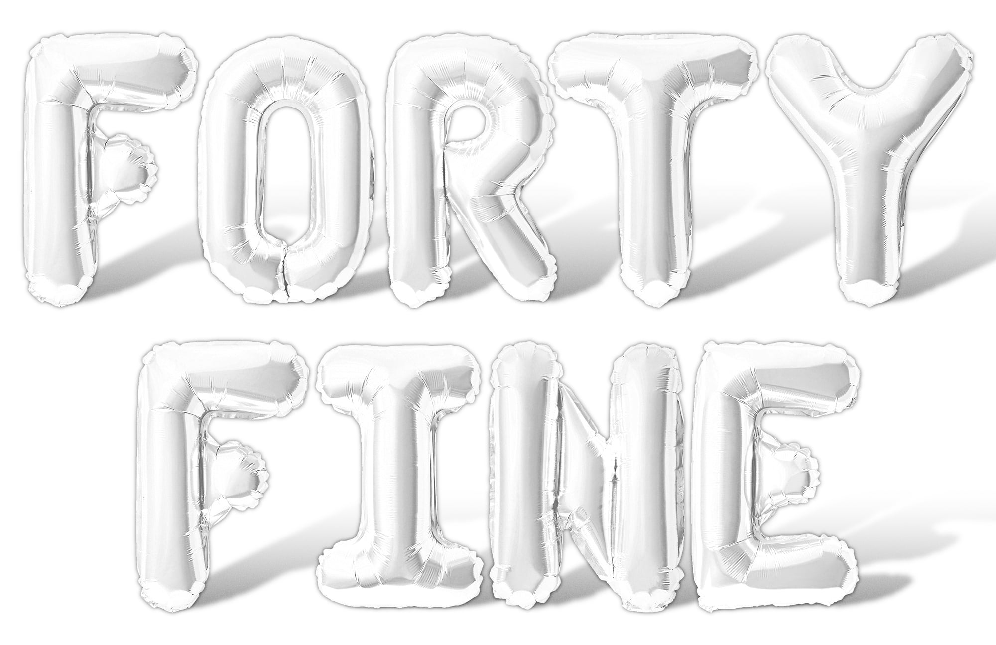 Letter Balloons - FORTY FINE 16" Inch Alphabet Letters Foil Mylar ...