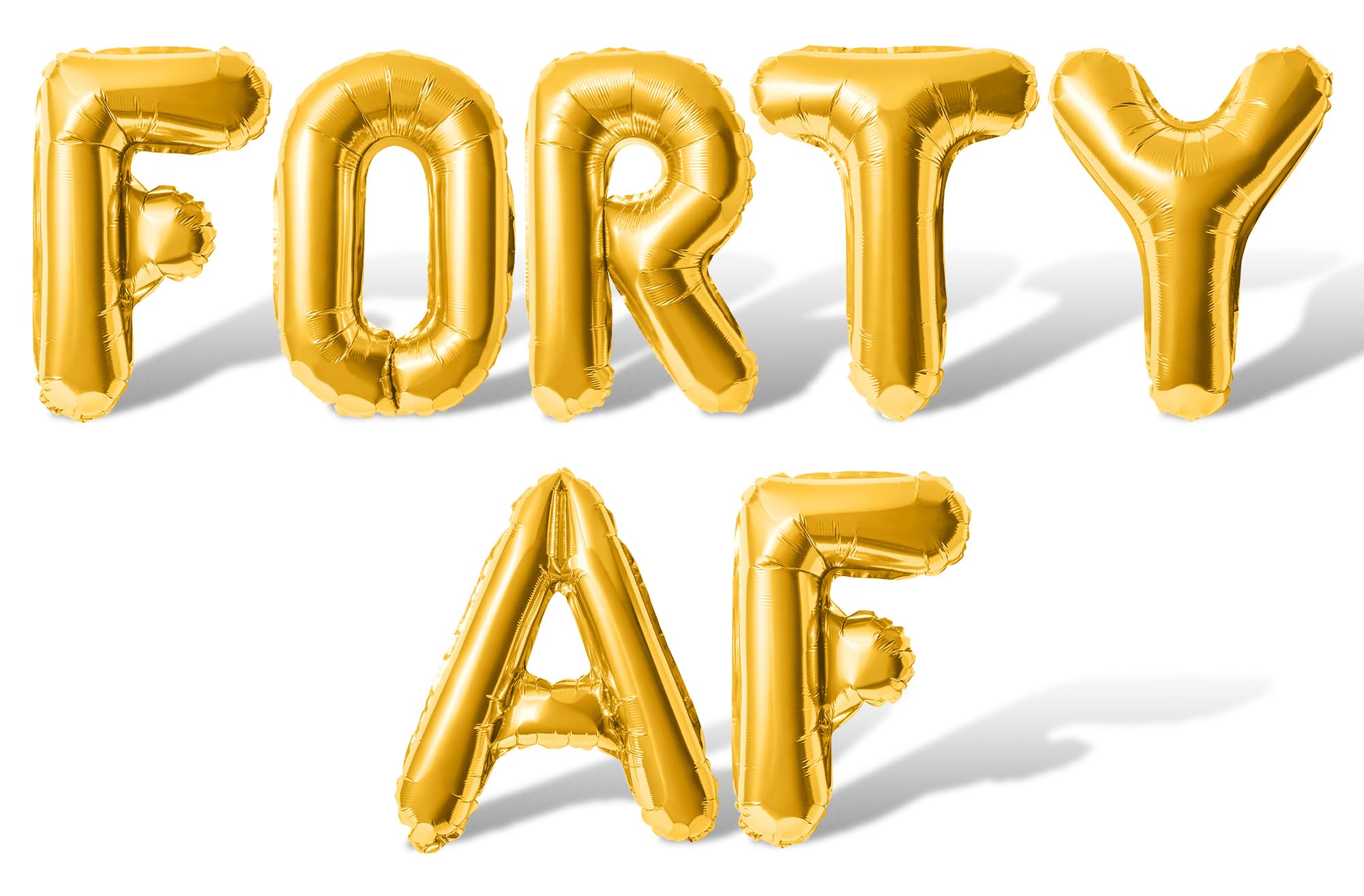 Letter Balloons - FORTY KEF16 AF 16" Inch Alphabet Letters Foil Mylar ...