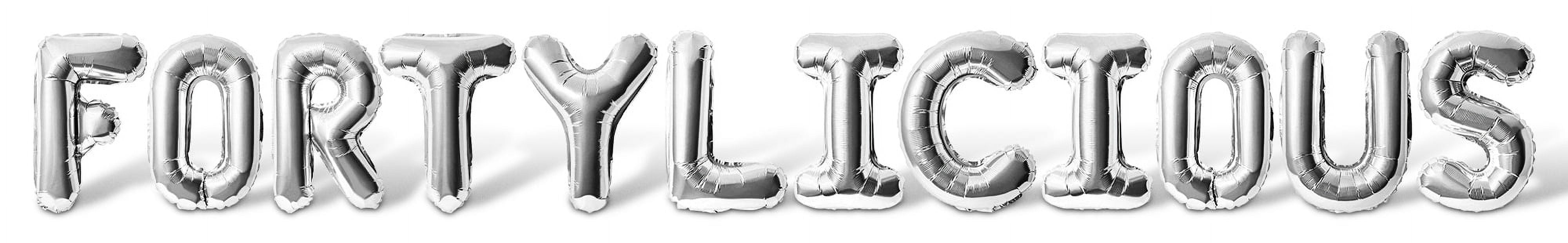 Letter Balloons - FORTYLICIOUS 16" Inch Alphabet Letters Foil Mylar ...