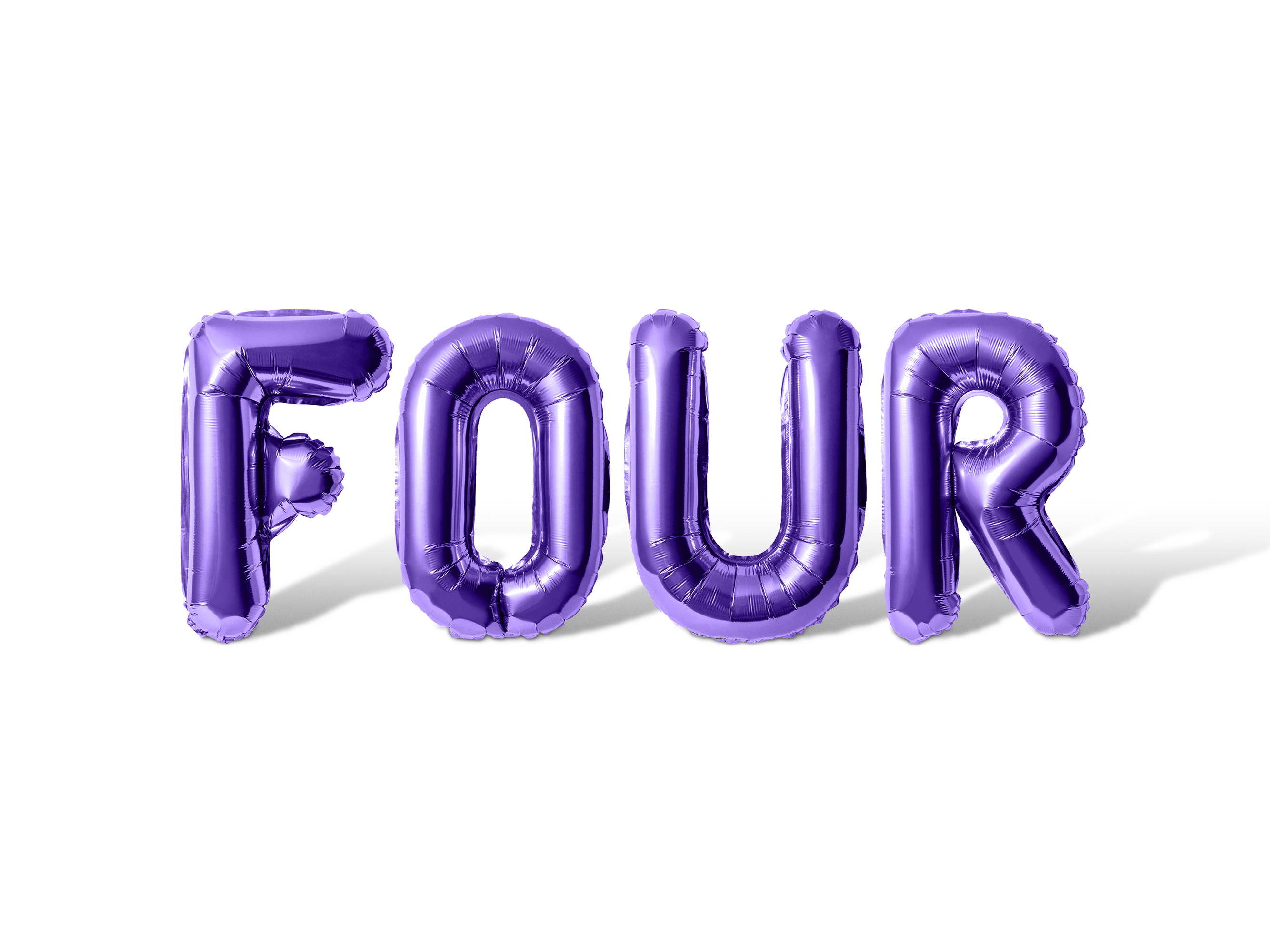 Letter Balloons - FOUR 16" Inch Alphabet Letters Foil Mylar Balloon ...