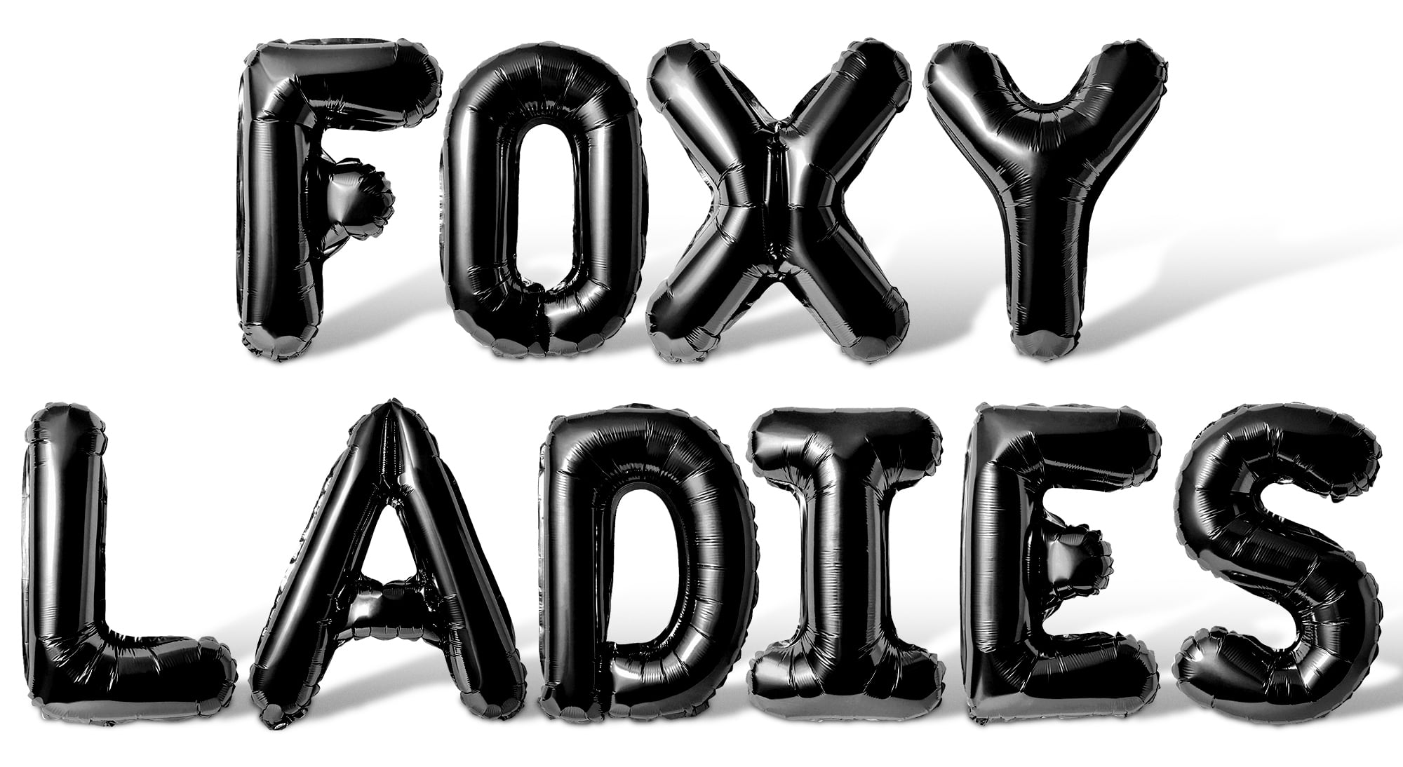 Letter Balloons - FOXY LADIES 16" Inch Alphabet Letters Foil Mylar ...