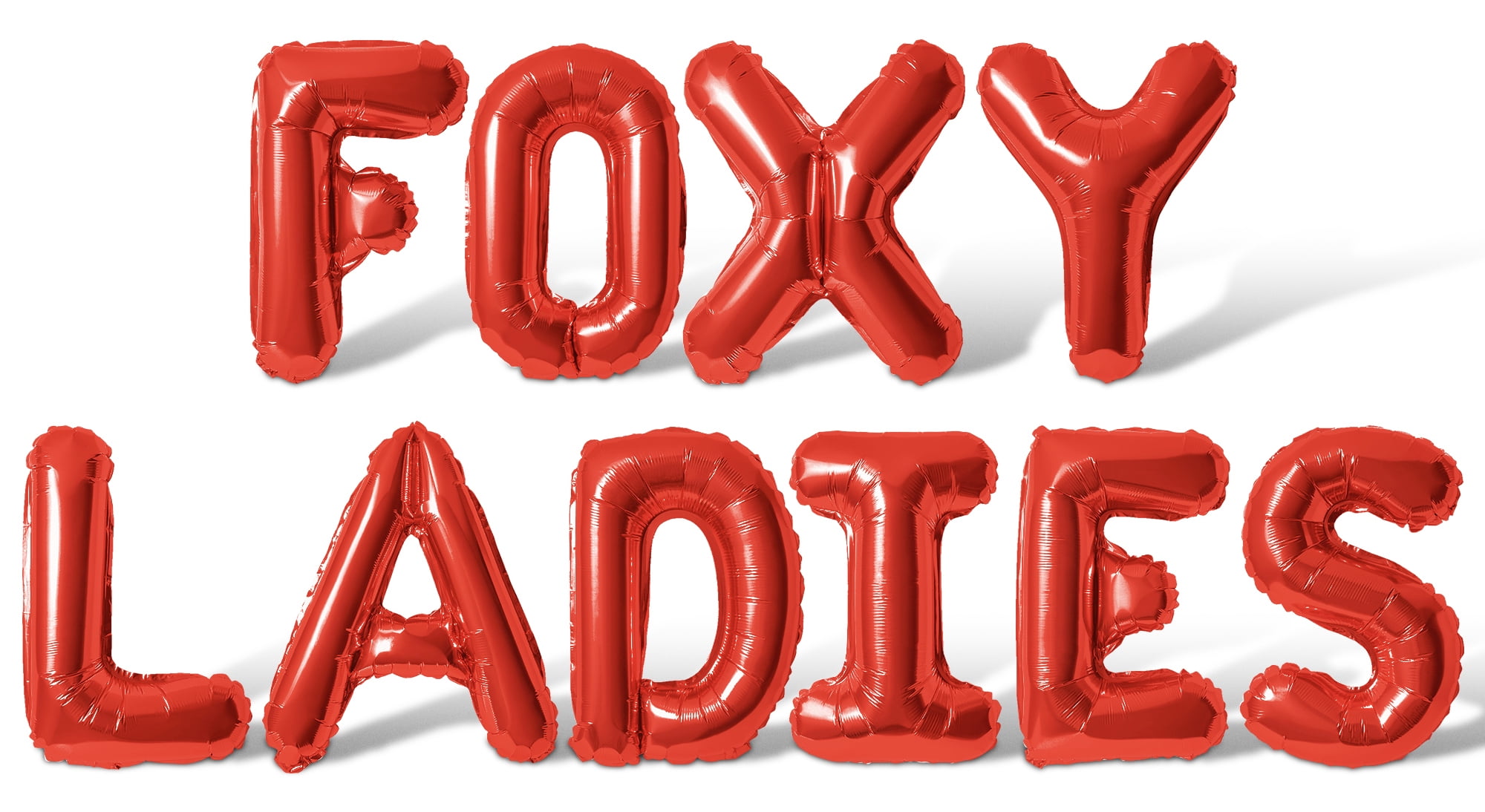 Letter Balloons - FOXY LADIES 16" Inch Alphabet Letters Foil Mylar ...