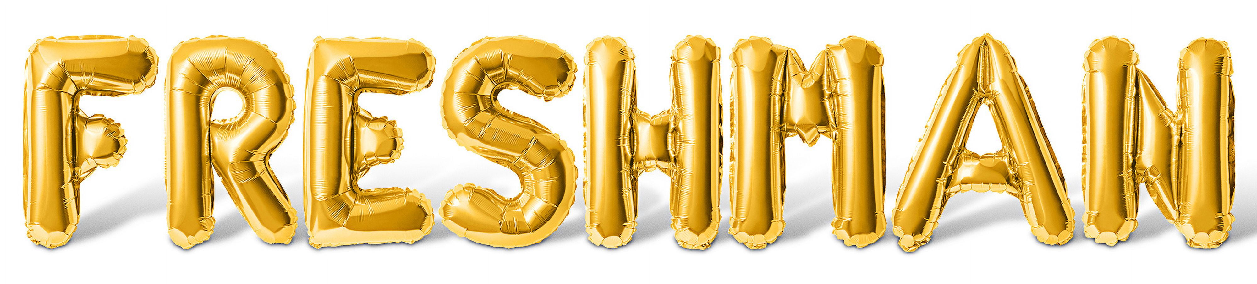 Letter Balloons - FRESHMAN 16" Inch Alphabet Letters Foil Mylar Balloon ...