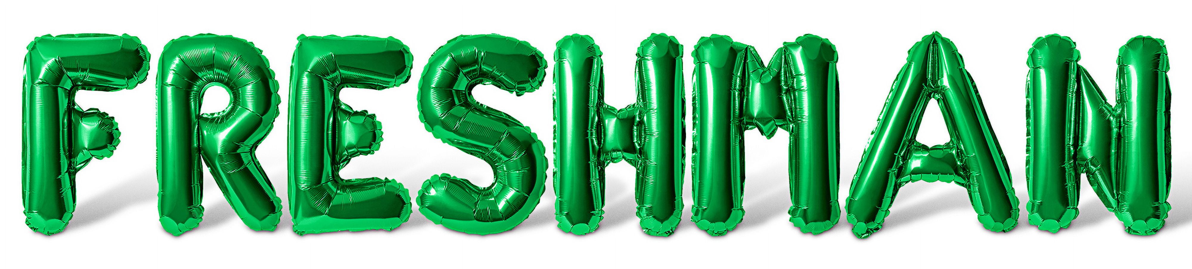 Letter Balloons - FRESHMAN 16" Inch Alphabet Letters Foil Mylar Balloon ...