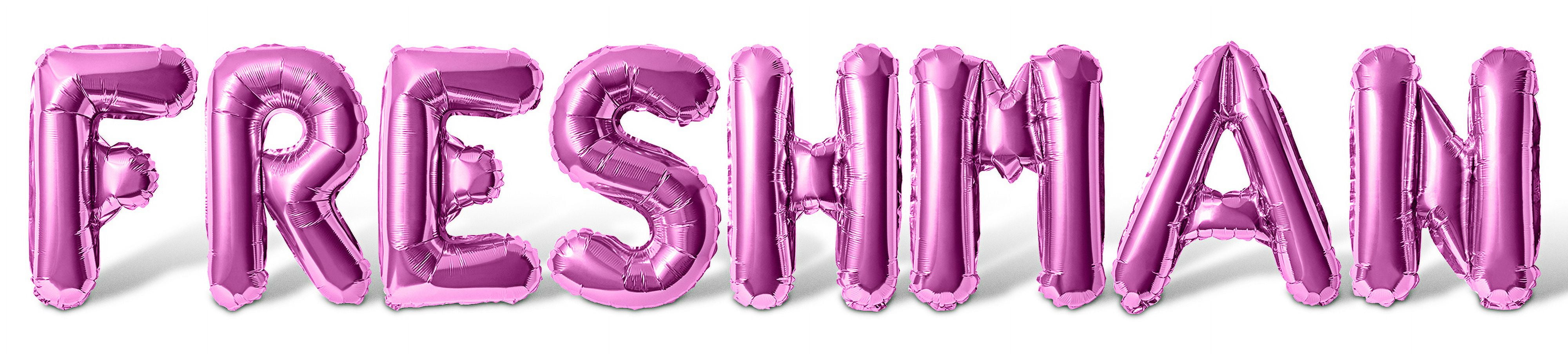 Letter Balloons - FRESHMAN 16" Inch Alphabet Letters Foil Mylar Balloon ...