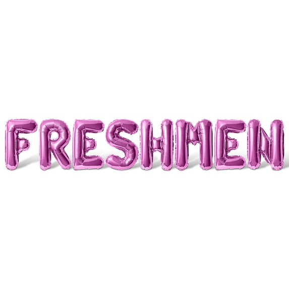 Letter Balloons - FRESHMEN 16" Inch Alphabet Letters Foil Mylar Balloon ...