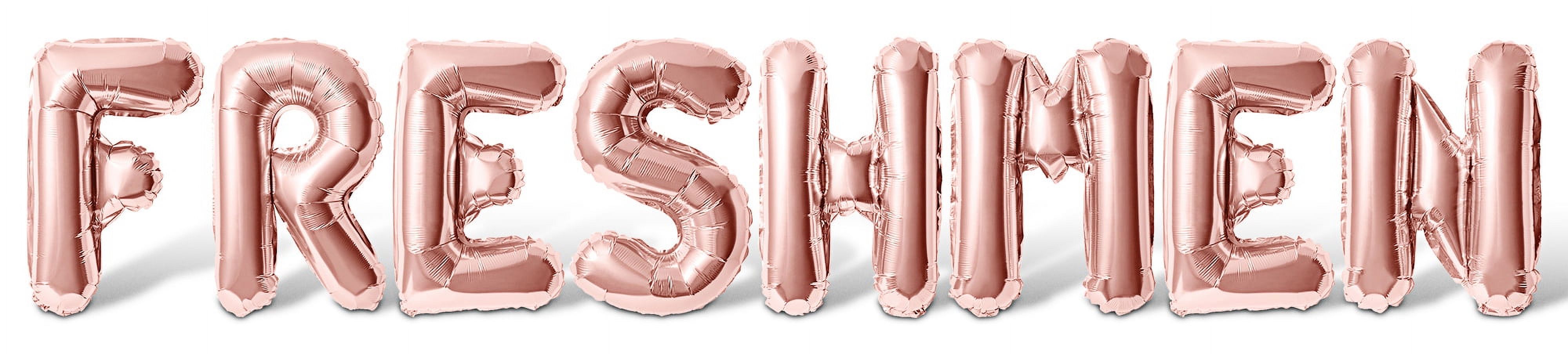 Letter Balloons - FRESHMEN 16" Inch Alphabet Letters Foil Mylar Balloon ...