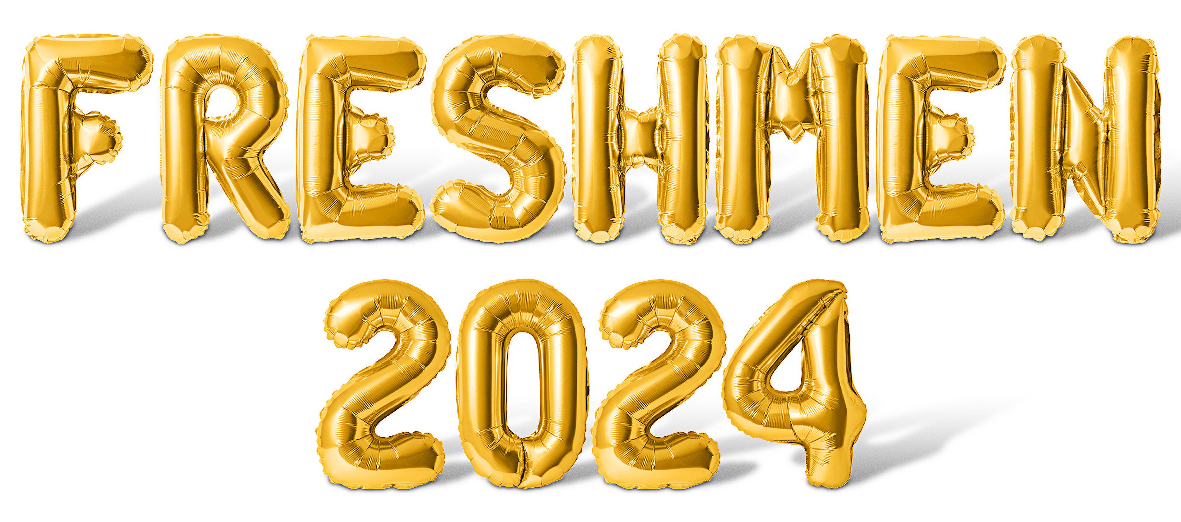 Letter Balloons - FRESHMEN 2024 16" Inch Alphabet Letters Foil Mylar ...