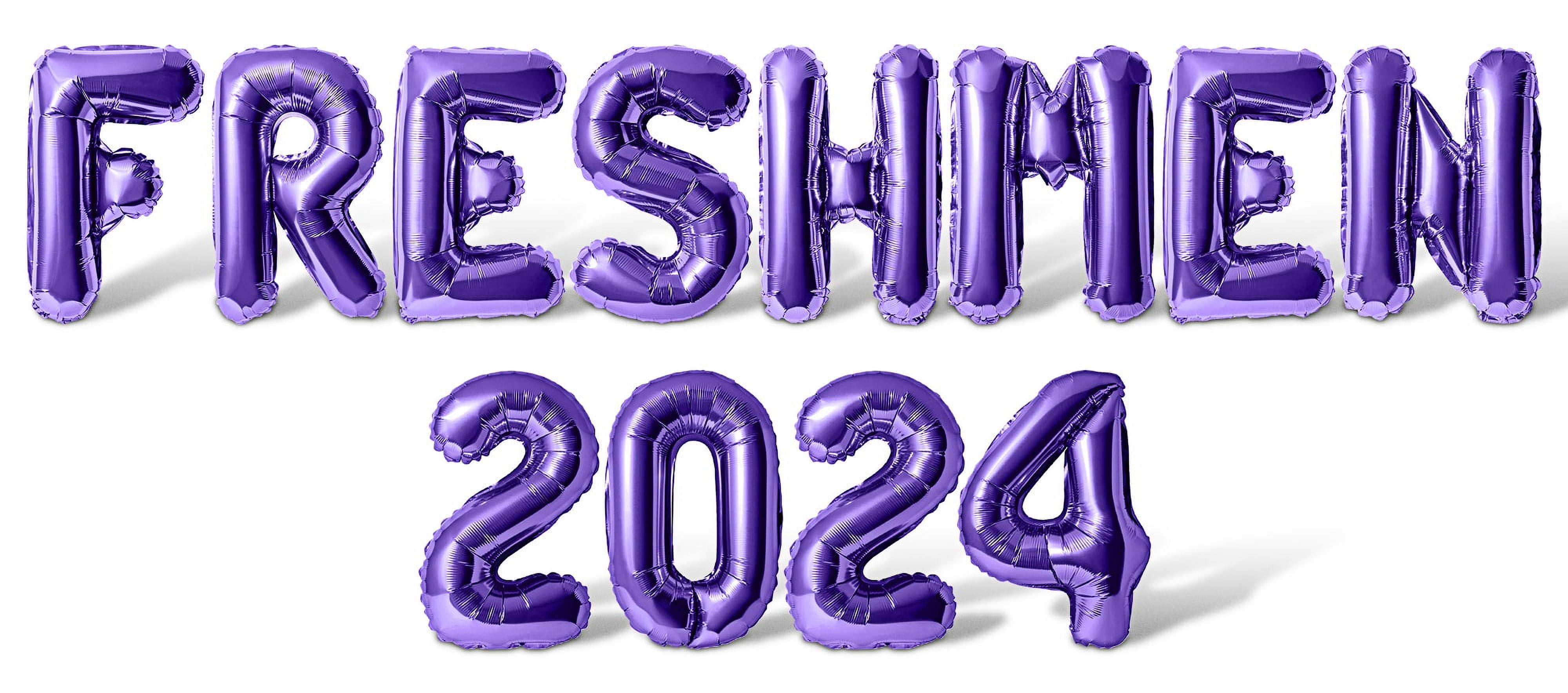 Letter Balloons - FRESHMEN 2024 16" Inch Alphabet Letters Foil Mylar ...