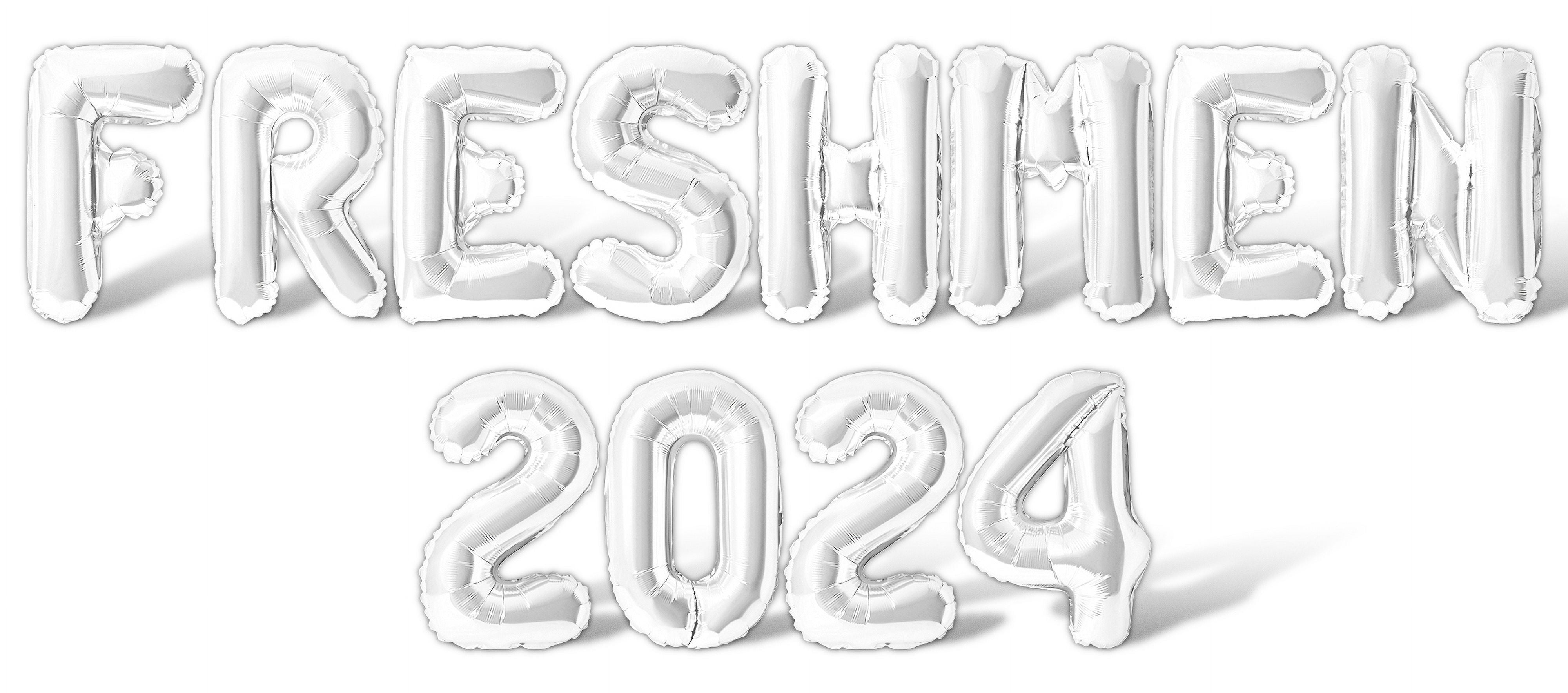Letter Balloons - FRESHMEN 2024 16" Inch Alphabet Letters Foil Mylar ...