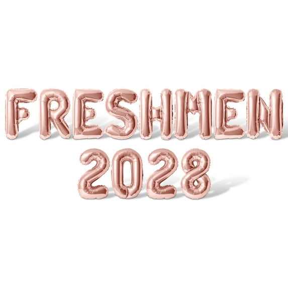 Letter Balloons -FRESHMEN 2028 16" Inch Alphabet Letters Foil Mylar ...