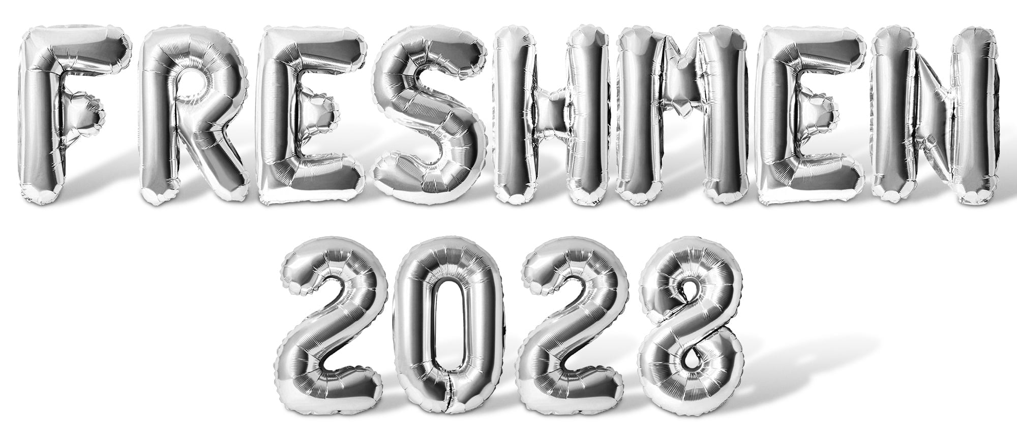 Letter Balloons -FRESHMEN 2028 16" Inch Alphabet Letters Foil Mylar ...