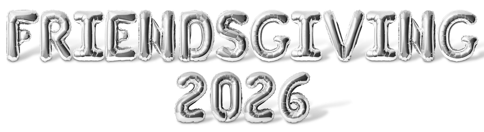Letter Balloons - FRIENDSGIVING 2026 16" Inch Alphabet Letters Foil ...