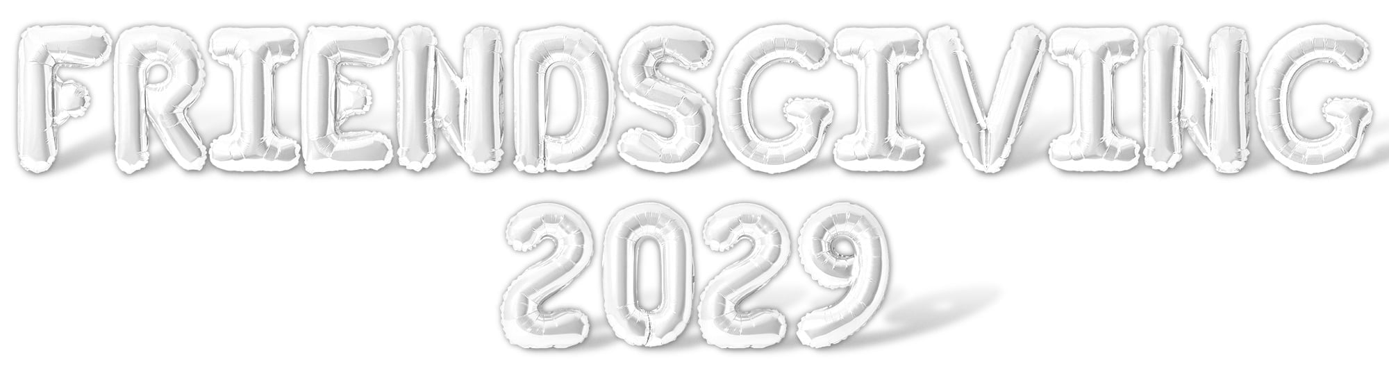 Letter Balloons - FRIENDSGIVING 2029 16" Inch Alphabet Letters Foil ...